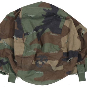 Authentic U.S Marine Corp PASGT Helmet Cover Woodland M81 BDU USMC ...