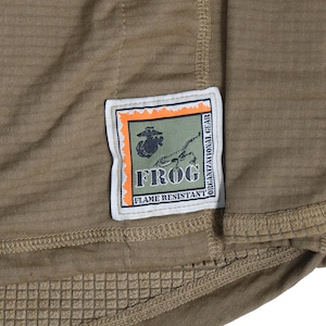 Authentic USMC Marine Corp Coyote Frog Waffle Fleece Quarter Zip Grid ...