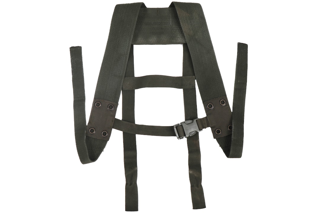 Authentic German Bundeswehr Green H Harness Suspenders Army Belt for ...