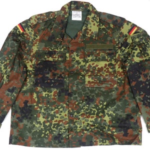 Authentic German Army Flecktarn Jacket Bundeswehr Camo Military Surplus ...