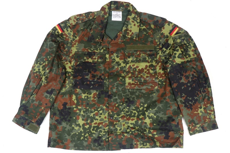 Authentic German Army Flecktarn Jacket Bundeswehr Camo Military Surplus ...