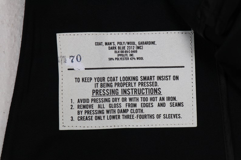 Authentic U.S Marine Corp USMC Dress Blue Jacket Coat DSCP Crown ...