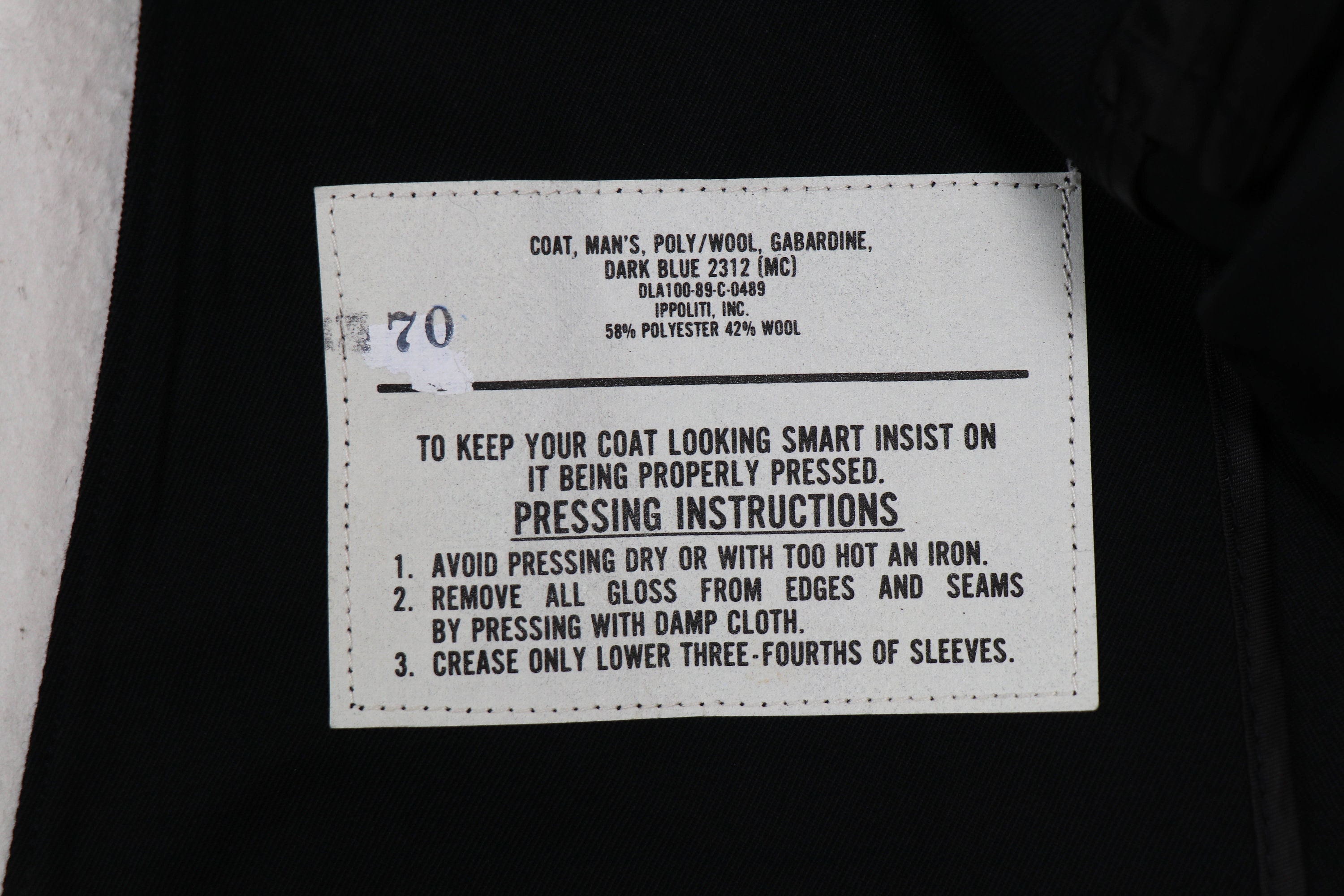 Authentic U.S Marine Corp USMC Dress Blue Jacket Coat DSCP Crown ...