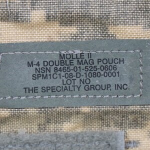 Authentic U.S Army M4 Double Mag Pouch 2 Magazine Ammo Pouch Molle II ...