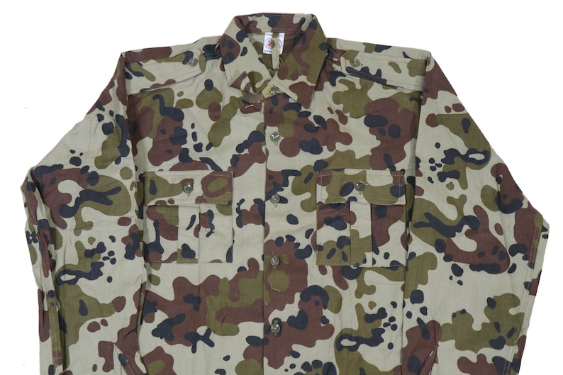 Authentic Romanian Army Leaf Camo Field Jacket Shirt Military M90 M93 ...