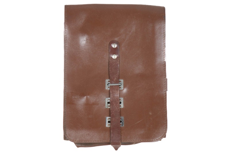 Authentic East German Leather Map Case Field Gear Carrier With Sling ...