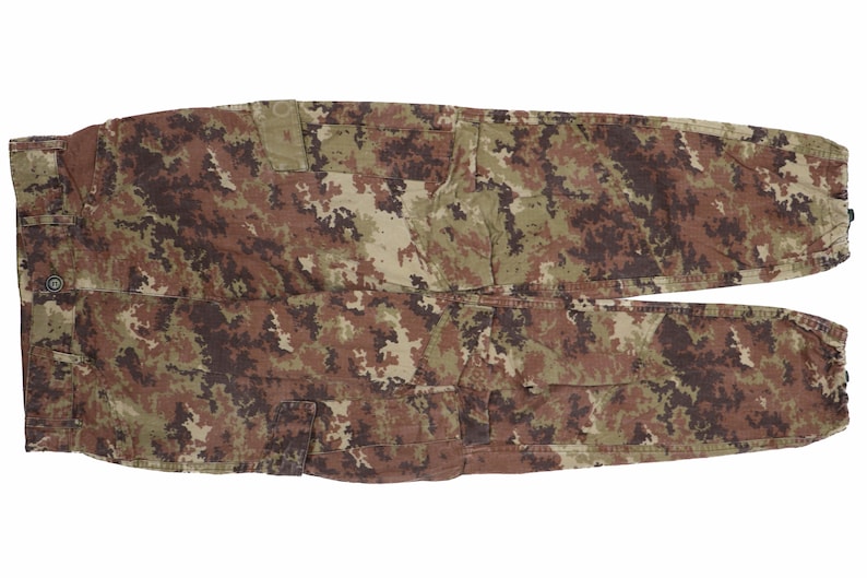 Authentic Italian Army Vegetato Camo Combat Field Pants Trousers ...