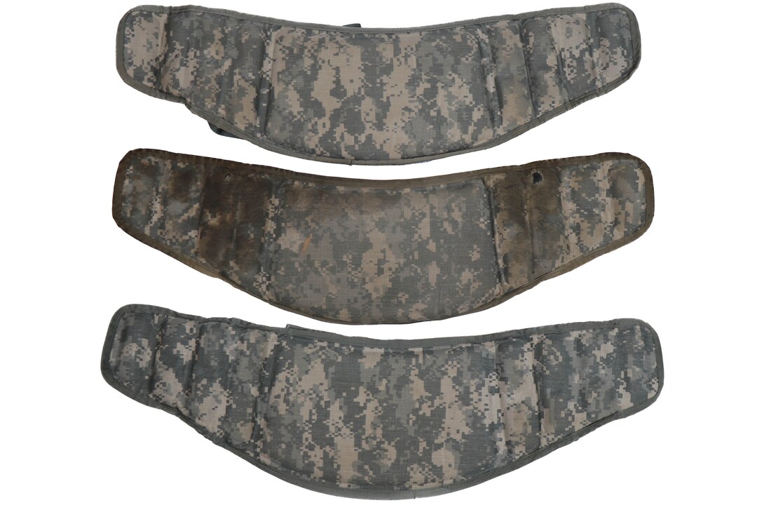 Authentic U.S Army Molle II Large Rucksack Waist Belt Padded Molded ACU ...