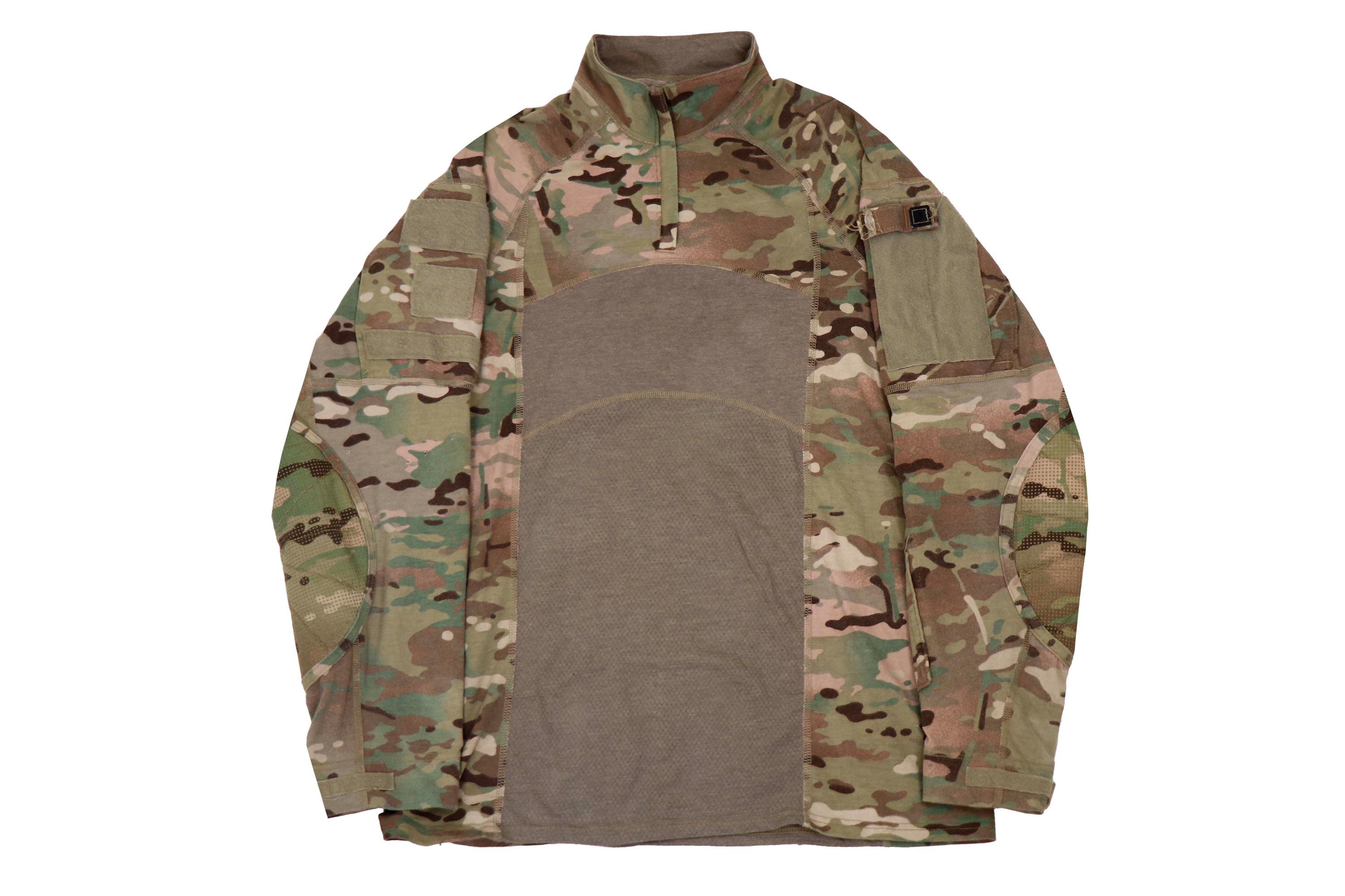 US Army Quarter Zip OCP Combat Shirt Uniform Top Multicam Woodland Camo ...