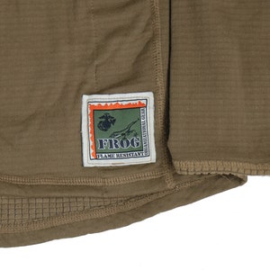 Authentic USMC Marine Corp Coyote Frog Waffle Fleece Quarter Zip Grid ...
