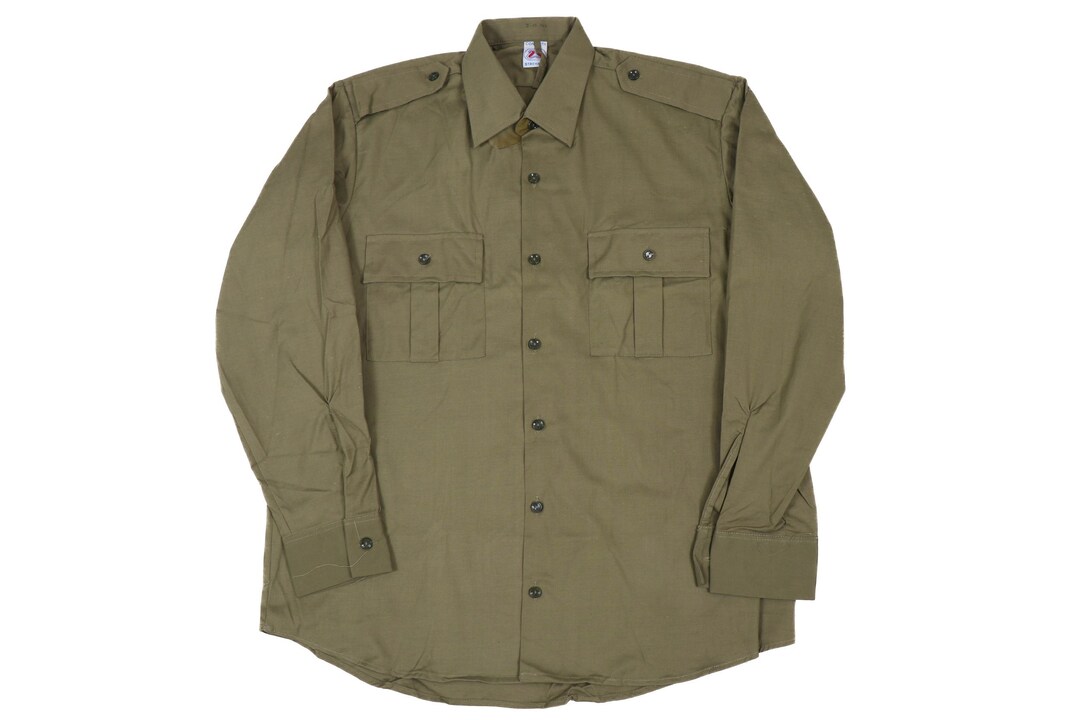 Authentic Romanian Army Olive Camo Field Jacket Shirt Military M90 M93 ...