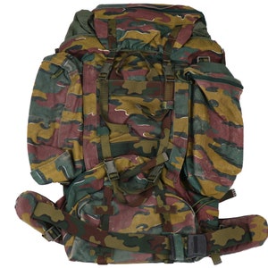 Authentic Belgian Jigsaw M90 Field Pack Rucksack Backpack Puzzle Camo ...