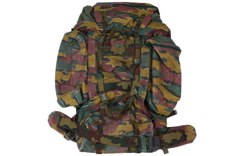 Authentic Belgian Jigsaw M90 Field Pack Rucksack Backpack Puzzle Camo ...