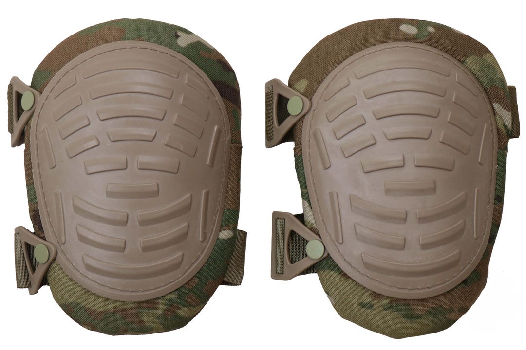 Authentic U.S Army Knee Pad Set OCP Multicam Woodland Camo Military ...