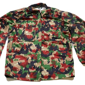 Authentic Swiss Army M83 Alpenflage Field Jacket Camouflage Uniform M70 ...