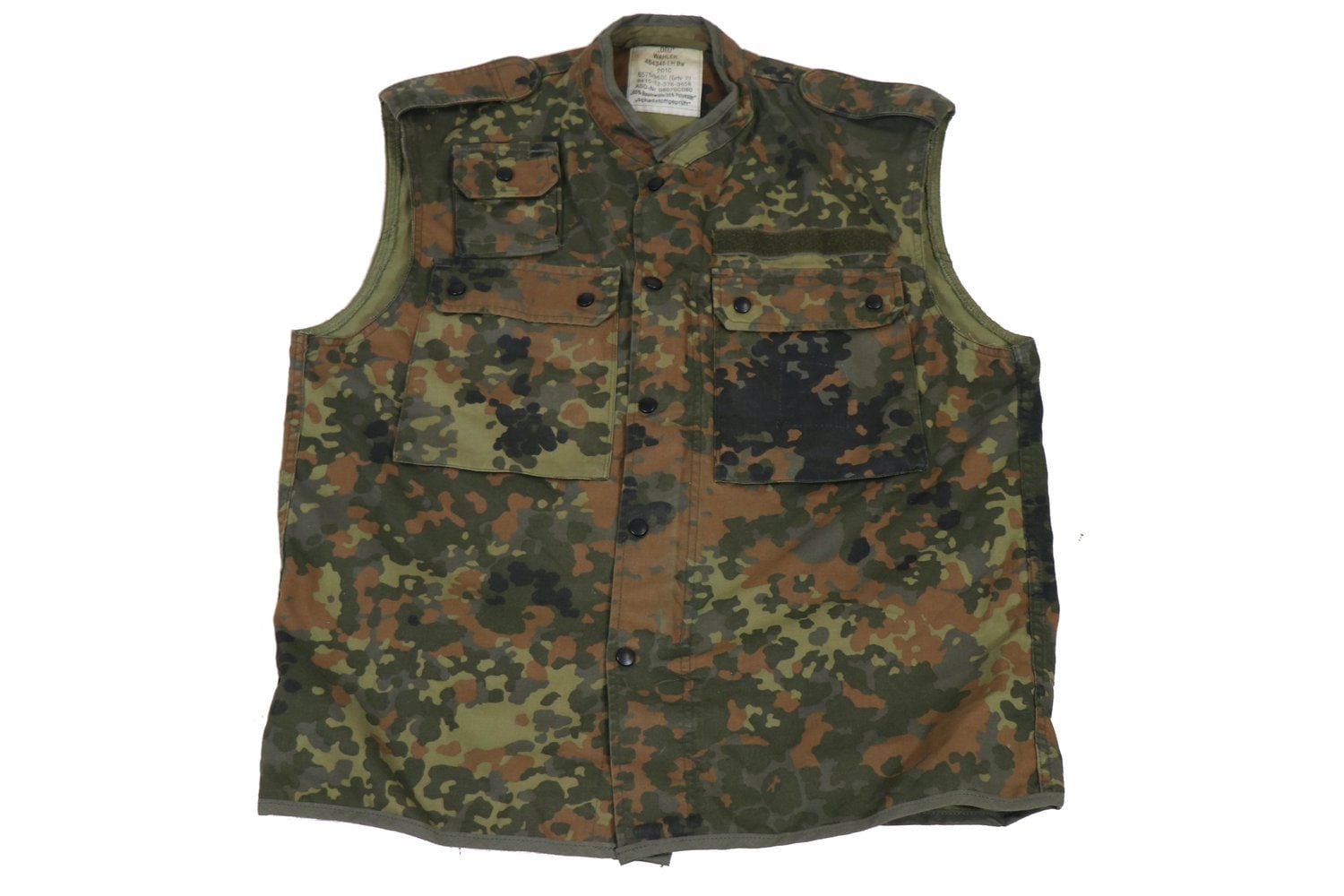 Authentic German Army Flecktarn Vest Bundeswehr Camo Military Surplus ...