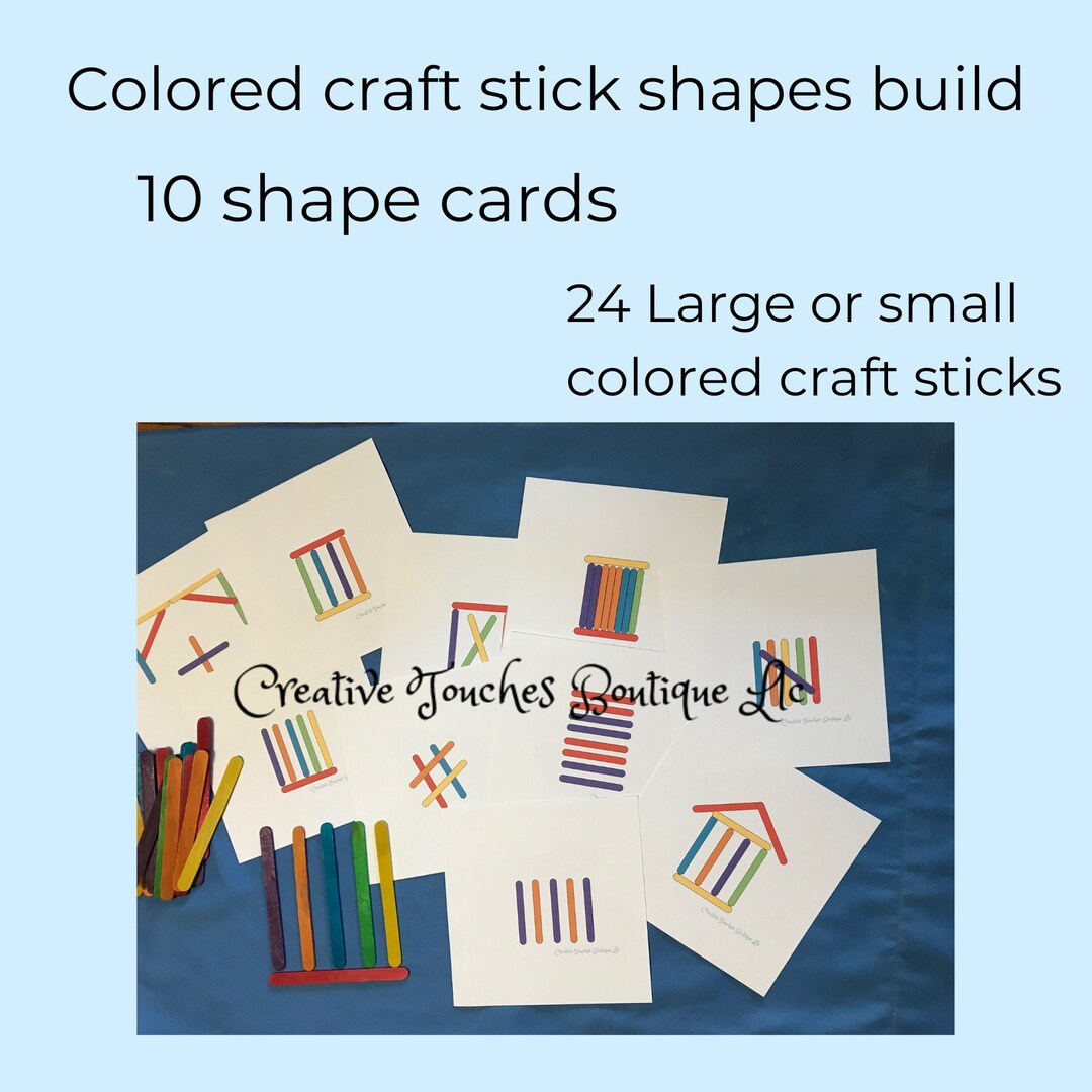 Craft Stick Shape Build - Etsy