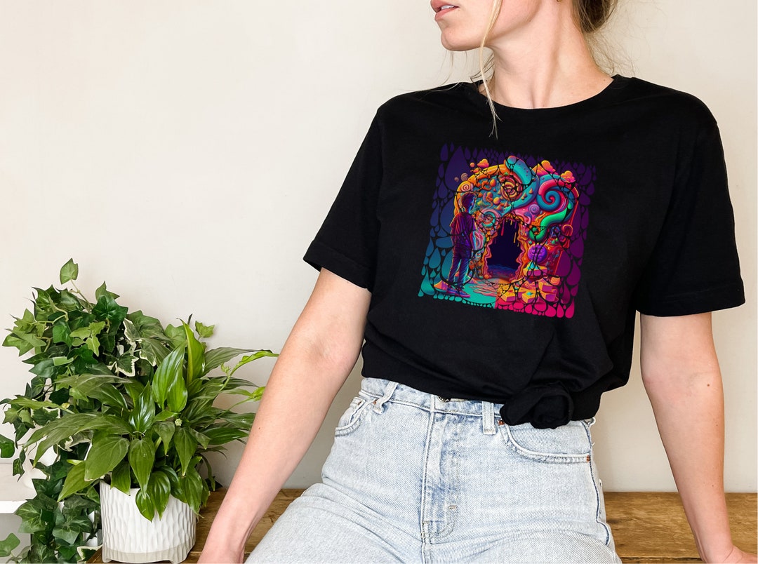 Trippy Art, Trippy Tee. Colorful Tshirt, Trippy Tshirt, Psychedelic Art ...