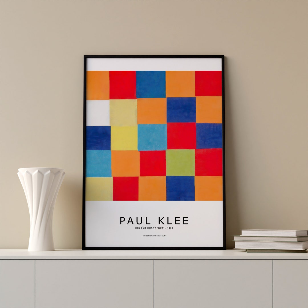 Paul Klee, Colour Chart, Modern Art, Abstract Wall Art Decor, Digital ...