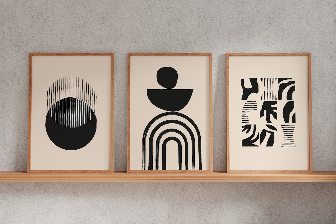 Boho Wall Art Set, Living Room Poster Set, Poster Prints Gallery ...