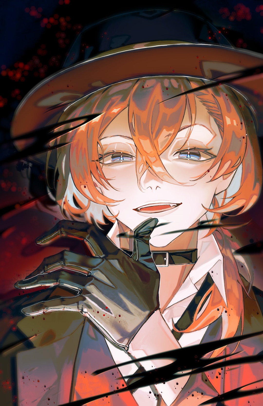 FREE SHIPPING | Chuuya Nakahara Poster | Bungo Stray Dogs | Fan Art - Etsy