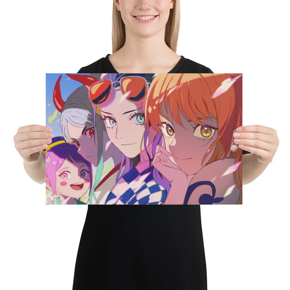 Girls in Wano One Piece Poster Fanart - Etsy UK