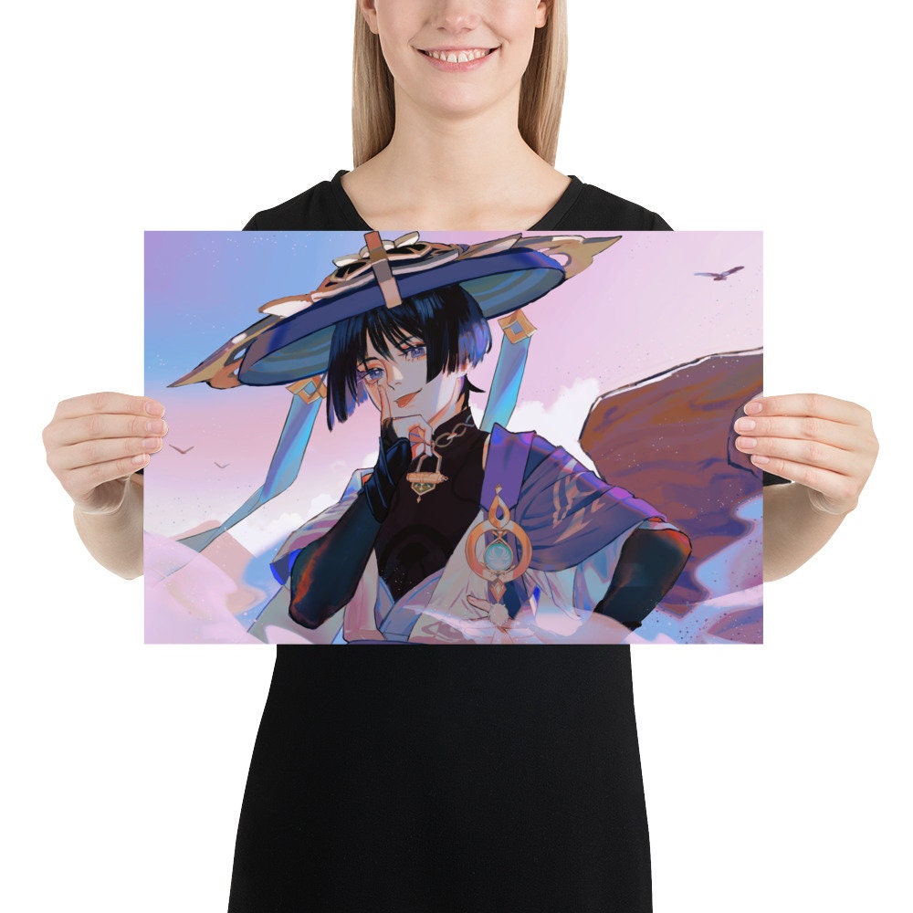 Wanderer Poster Scaramouche Genshin Impact Fanart - Etsy