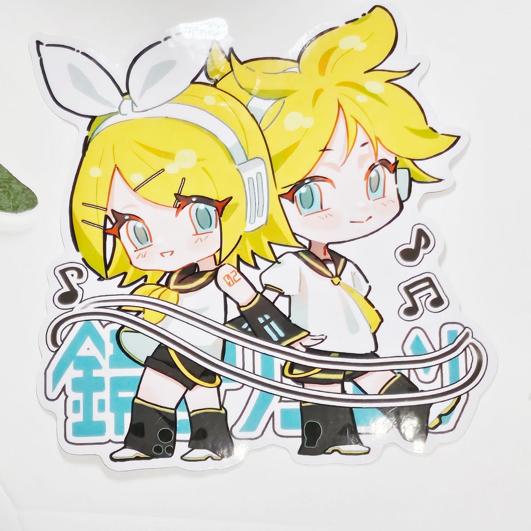 FREE SHIPPING | Kagamine Rin and Ren Sticker | Vocaloid | Large Sticker ...