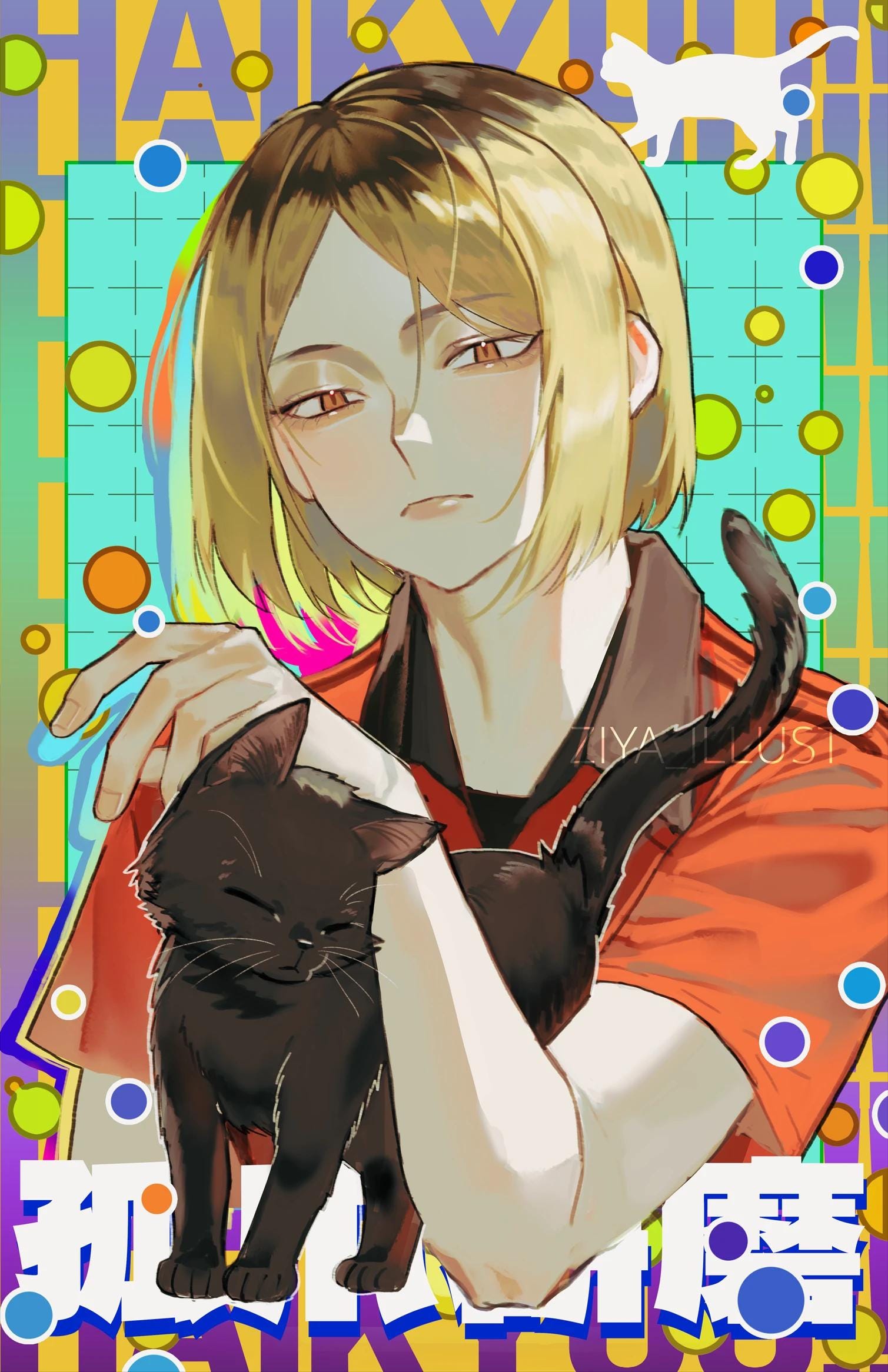 FREE SHIPPING | Kozume Kenma Poster | Haikyuu | Fanart - Etsy