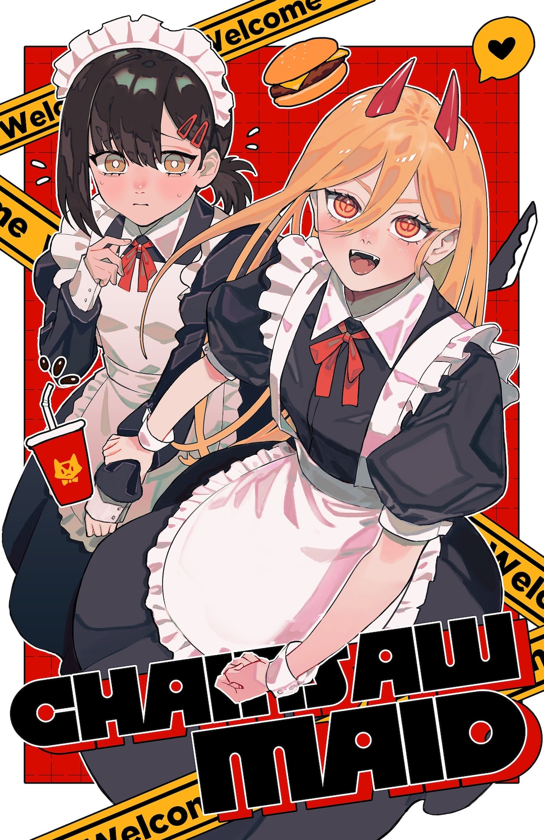 FREE SHIPPING | Chainsaw Maid Poster | Chainsaw Man | Fanart - Etsy