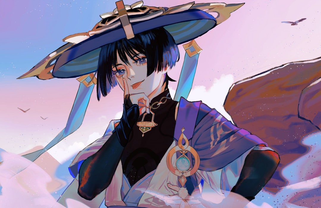 FREE SHIPPING | Wanderer Poster | Scaramouche | Genshin Impact | Fanart ...