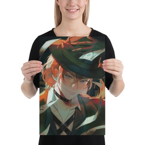 FREE SHIPPING | Chuuya Nakahara Poster | Bungo Stray Dogs | Fan Art - Etsy