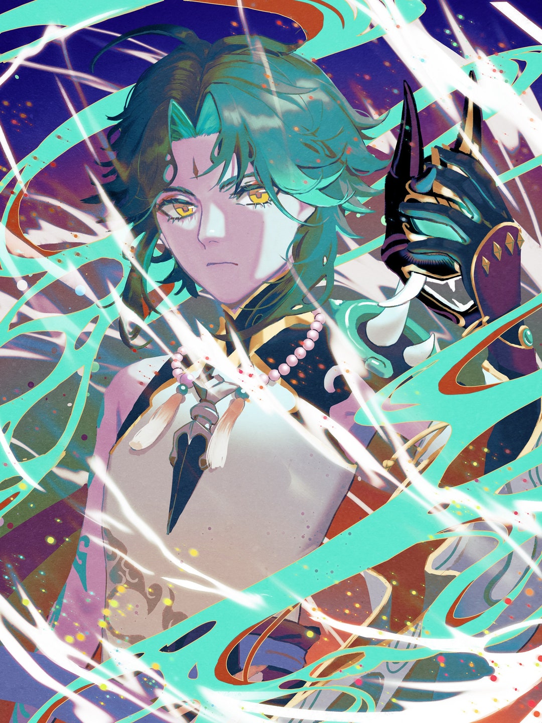 Xiao Poster Genshin Impact Fanart - Etsy UK