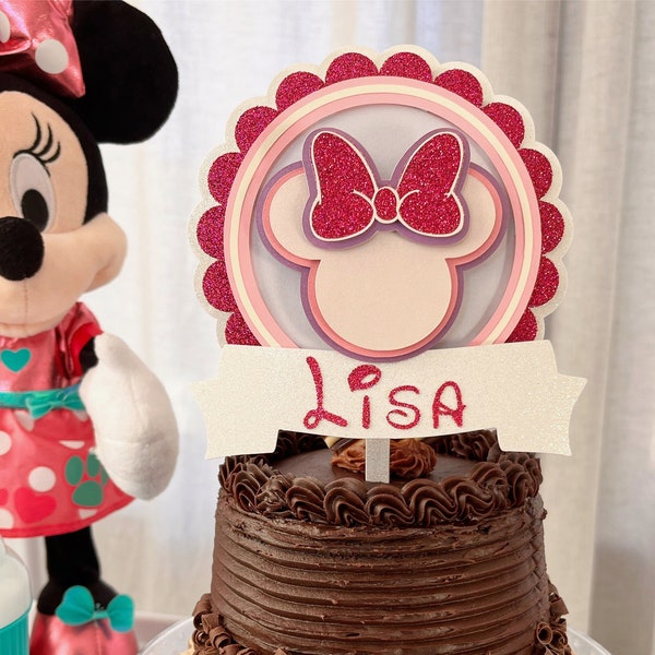 Minnie Cake Topper - Etsy