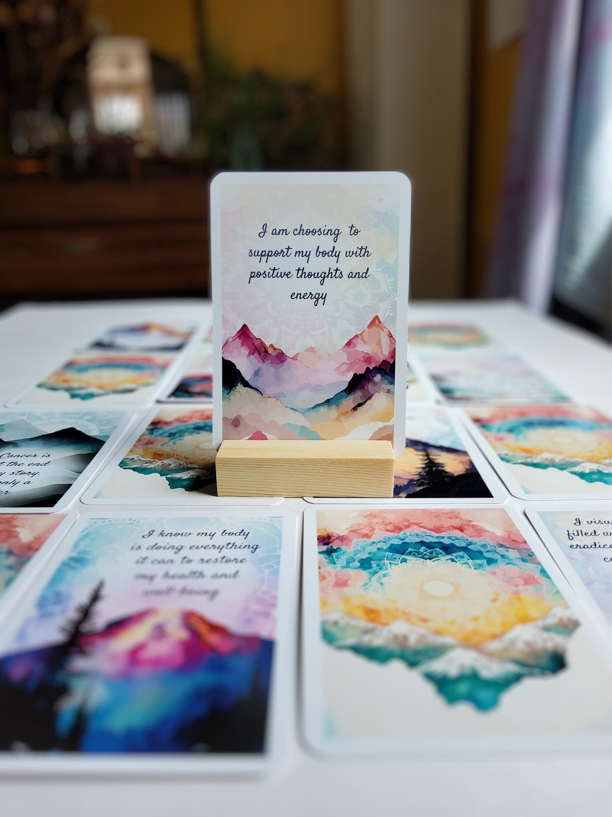 Cancer Warrior Affirmations for Cancer With Add on Stand - Etsy