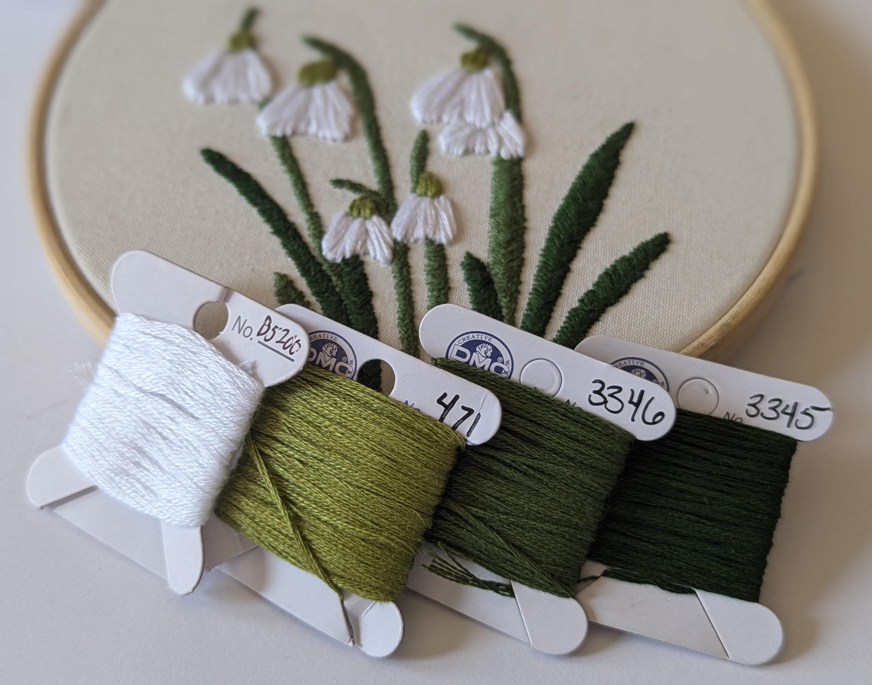 KIT: Beginner Embroidery - Snowdrop - Etsy UK