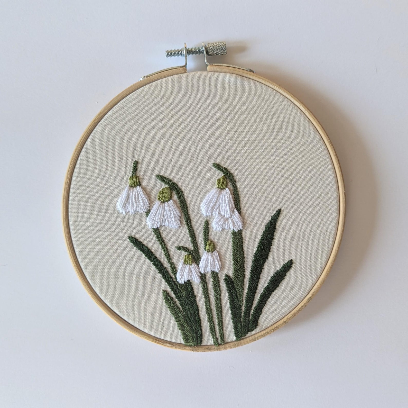 KIT: Beginner Embroidery - Snowdrop - Etsy UK
