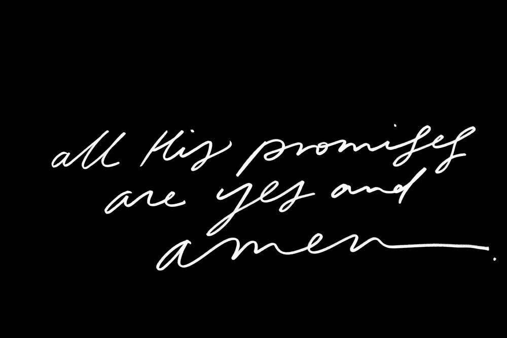 All His Promises Large Poster - Etsy