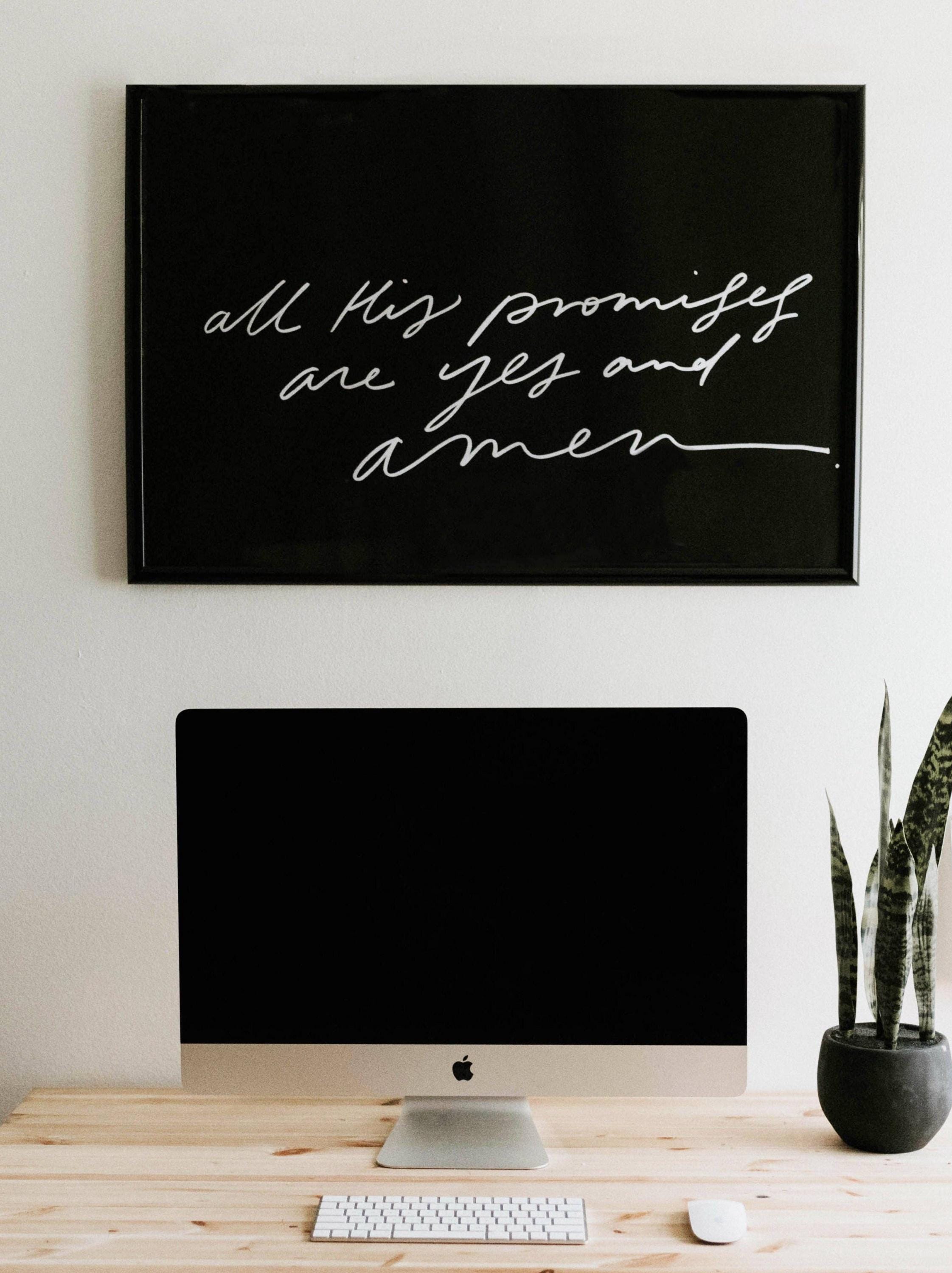 All His Promises Large Poster - Etsy