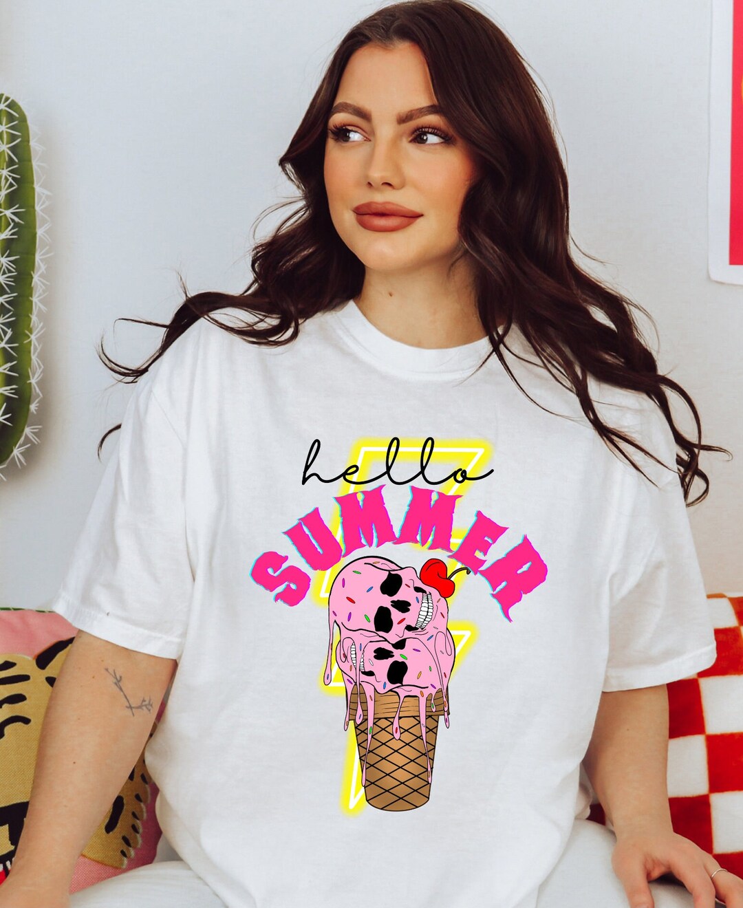 Hola Camiseta Gráfica De Verano Camiseta Camiseta De Playa Camiseta De Vacaciones Camiseta