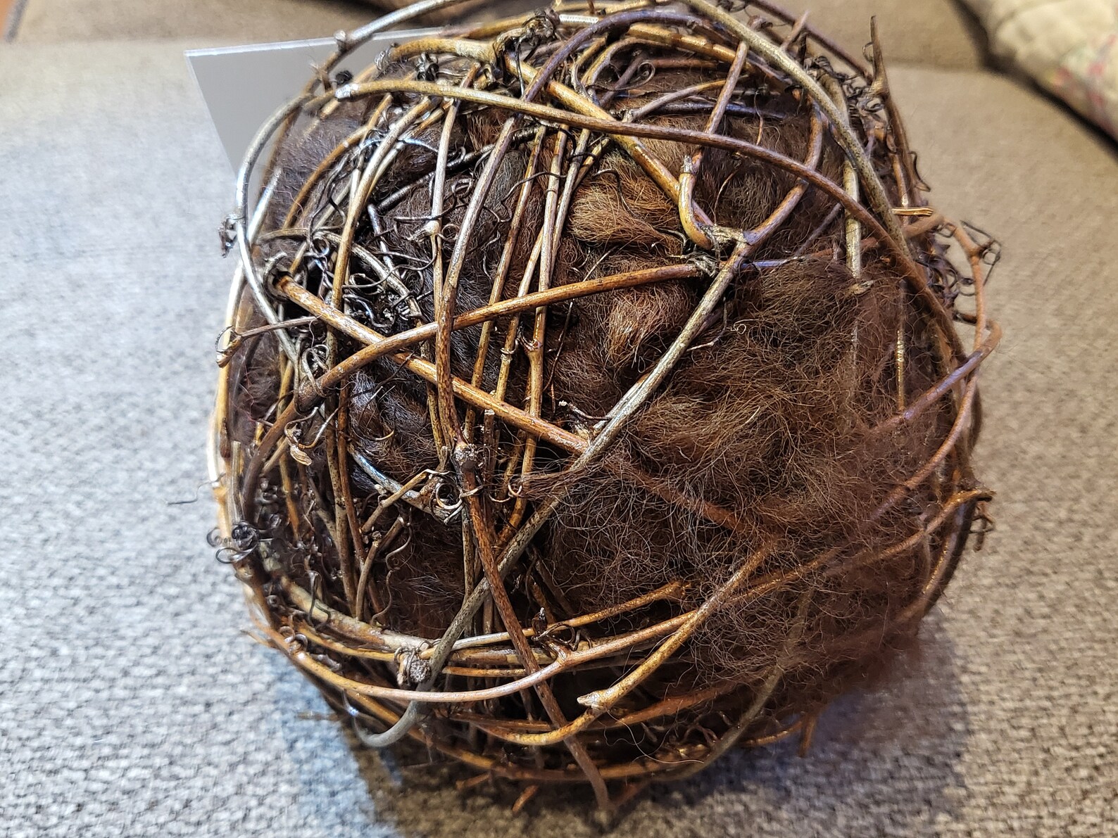 Bird Nest Ball 6" Outdoor Decoration - Etsy