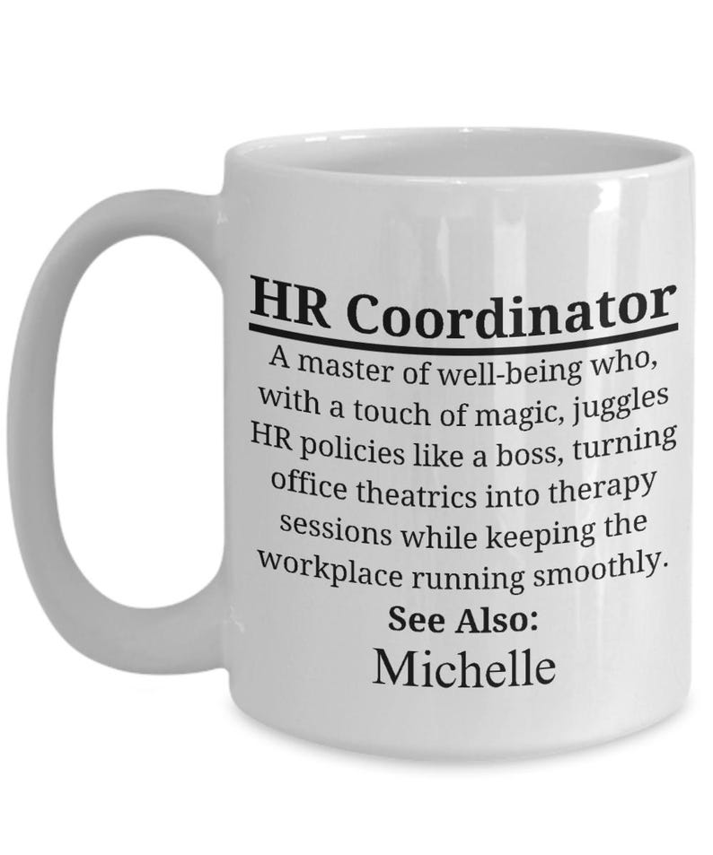 Hr Coordinator Mug, Personalized Gift, Gift for Hr, Human Resources ...