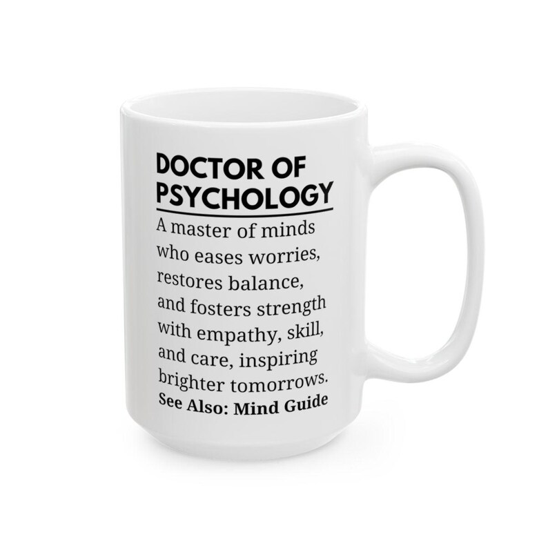 Psyd Mug, Psychology Mug, Doctor Gift, Doctoral Degree Present ...