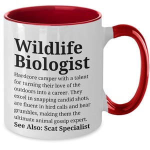 Wildlife Biologist Mug, Biology Gift, Gift for Biologist, Wildlife ...