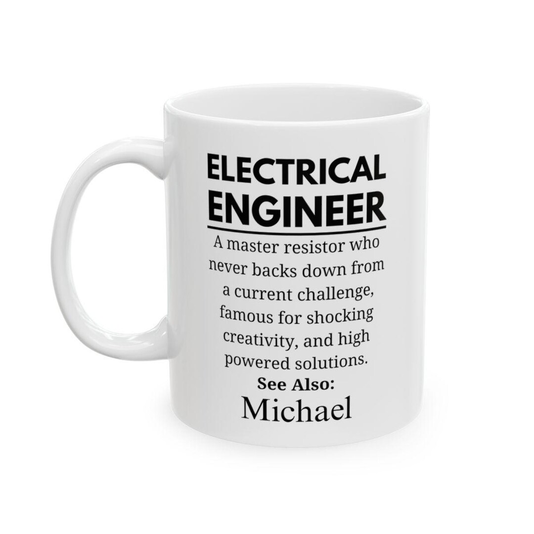 Personalized Electrical Engineer Mug, Funny Tech Gift - Etsy