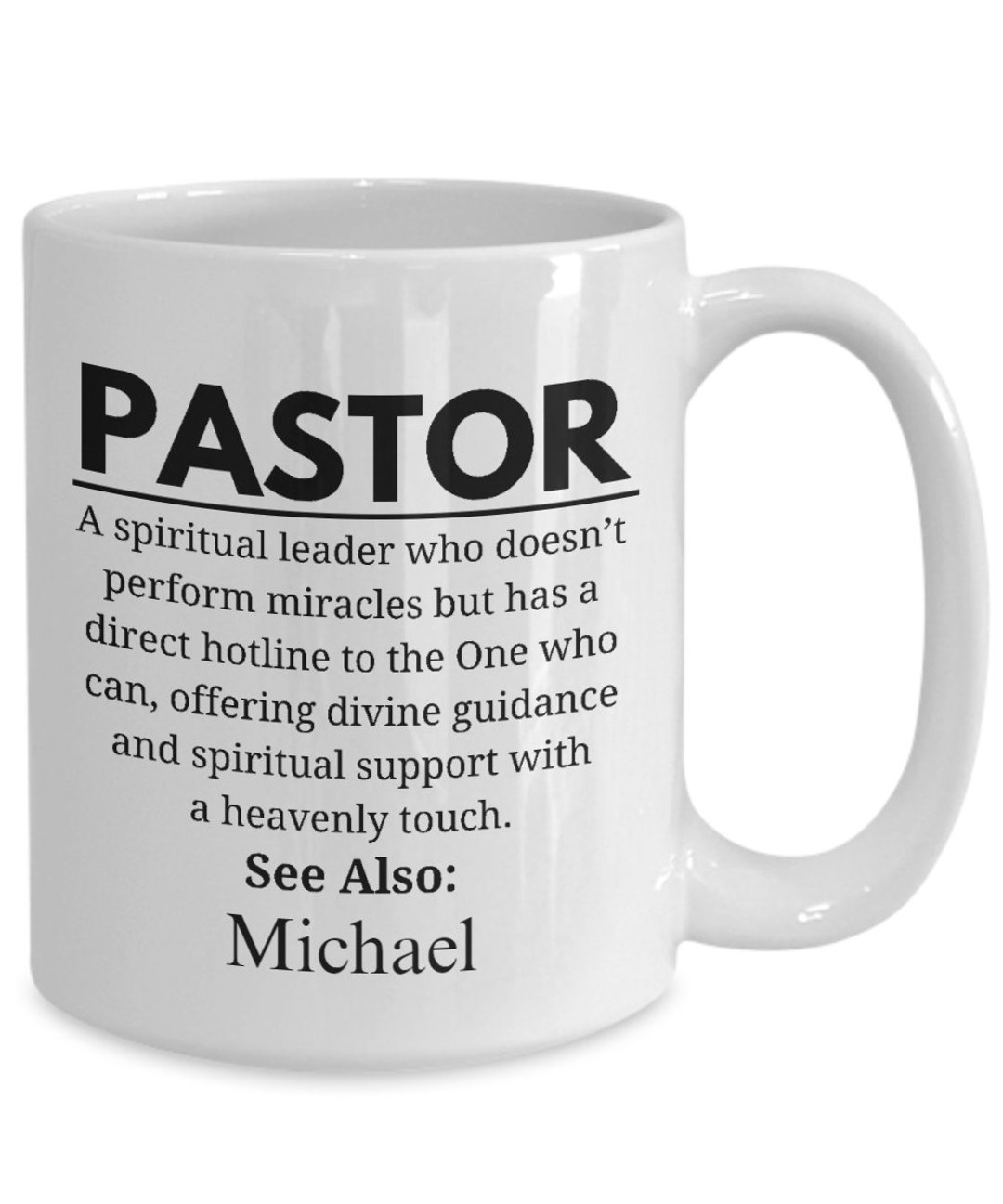 Pastor Mug, Personalized Gift, Funny Pastor Gift, Minister Present ...