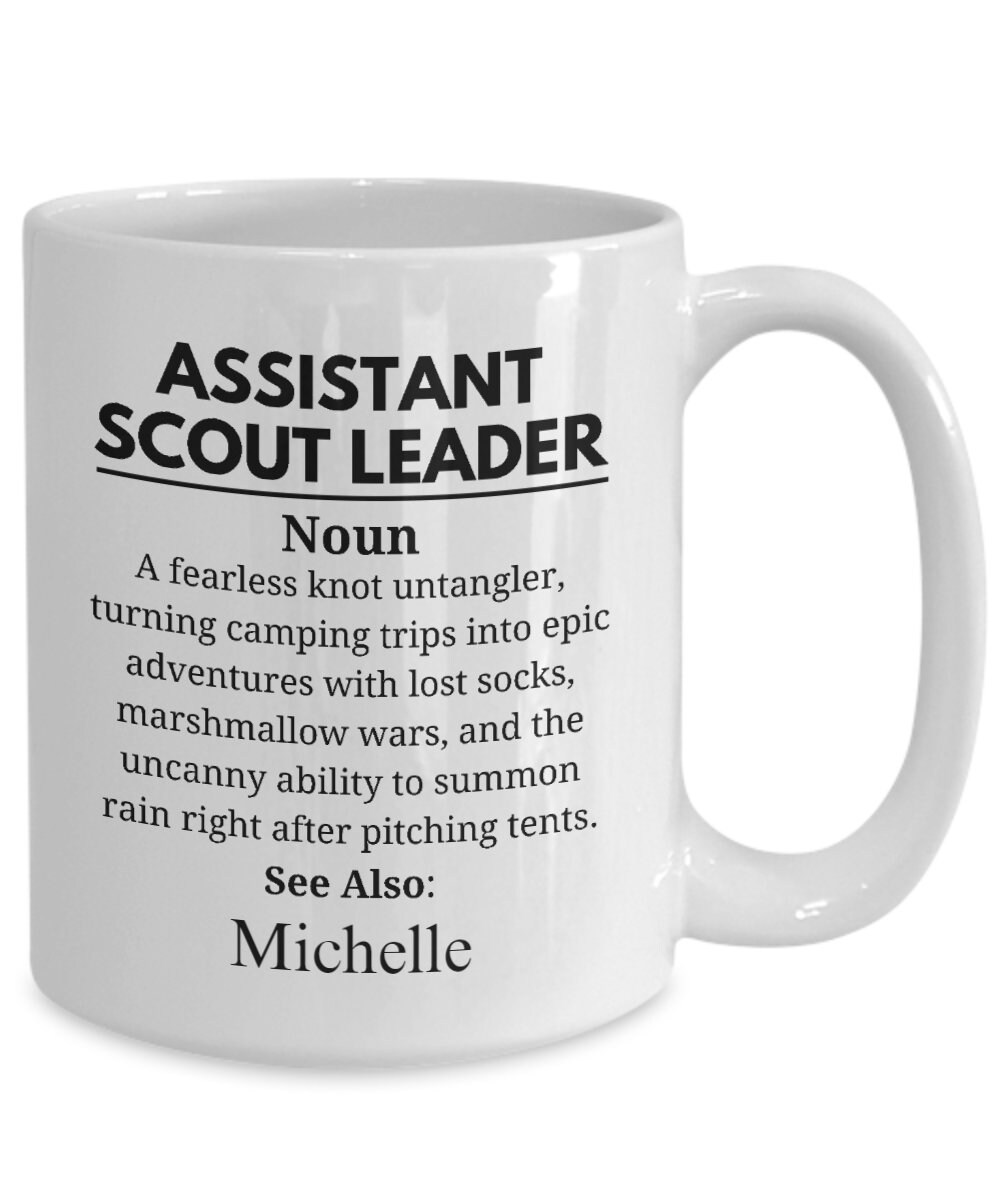 Assistant Scout Leader Mug, Personalized Mug, Assistant Scout Gift ...