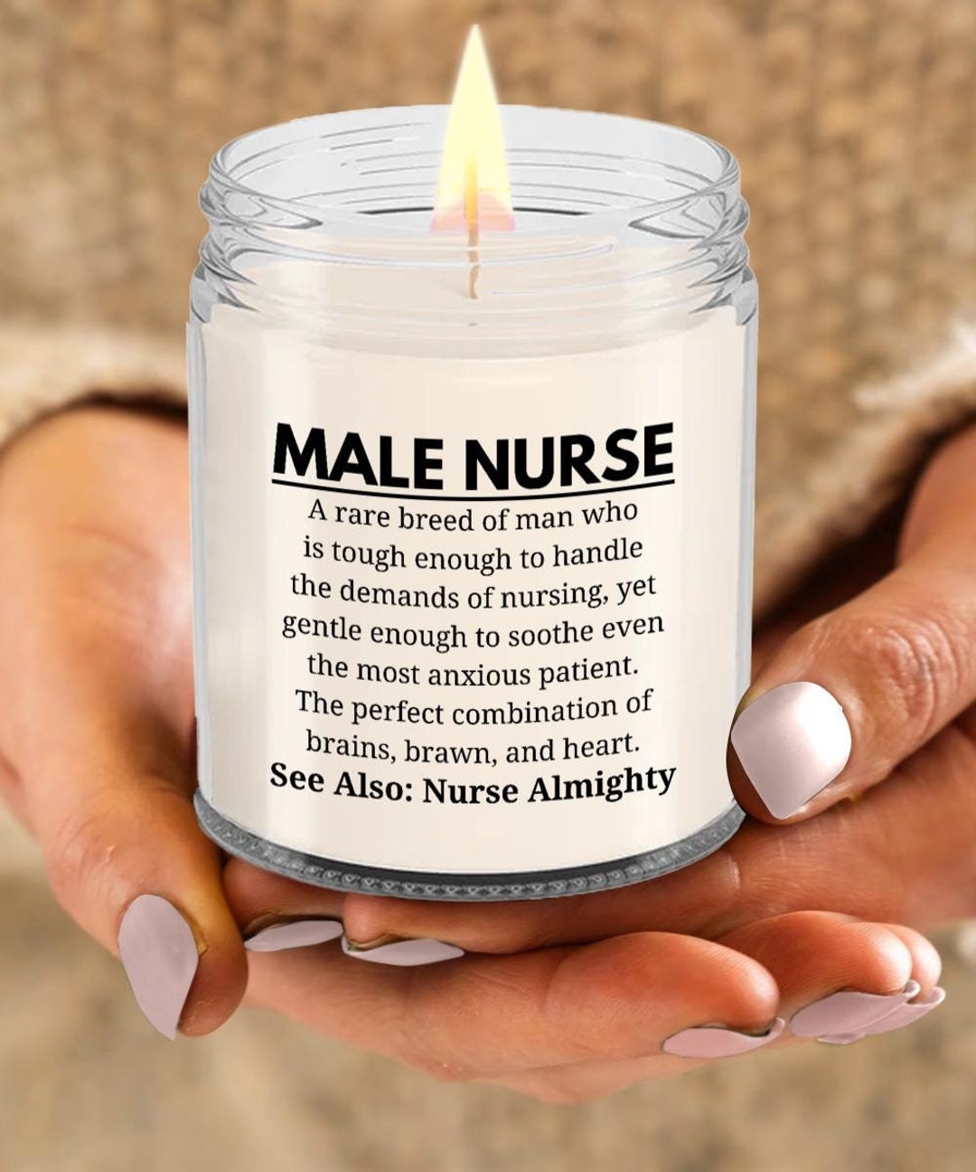 Male Nurse Gift, Male Nurse Candle, Funny Nurse Gift, Gift for Him ...