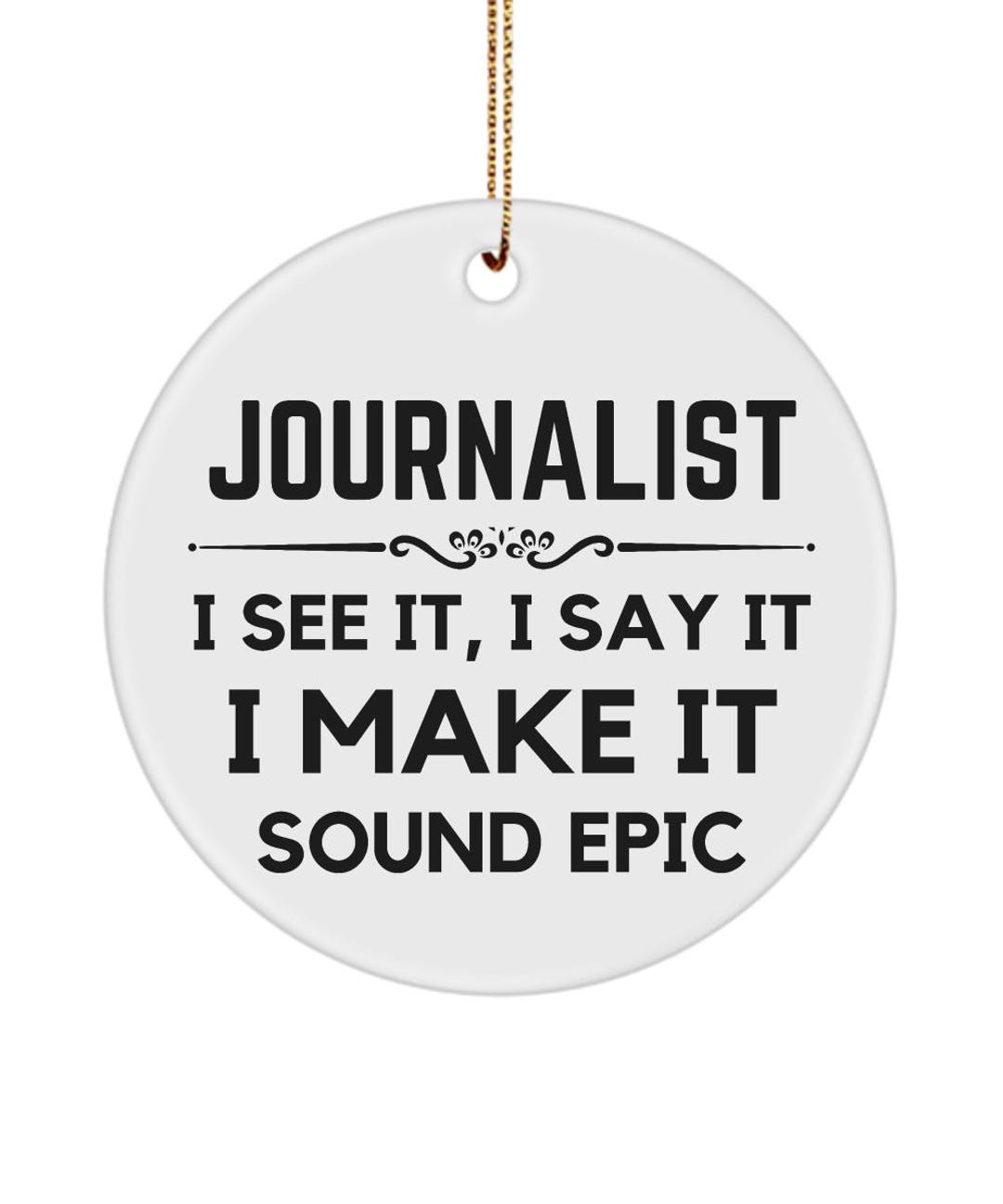 Journalist Gift, News Reporter Gift, Journalism Ornament, Journalism ...