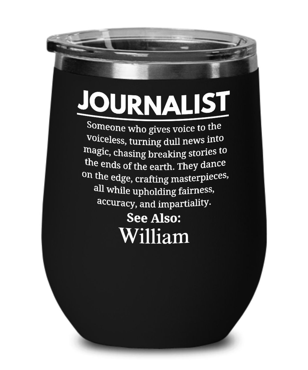 Journalist Gift, Personalized Tumbler, Journalist Gifts, Reporter Gift ...
